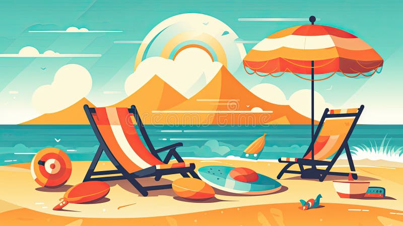 Summer is Approaching this Year As Well, Illustration Generative AI ...