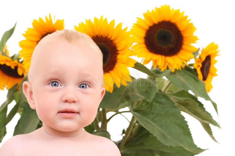 Summer baby girl stock photo. Image of portrait, summer - 3003124
