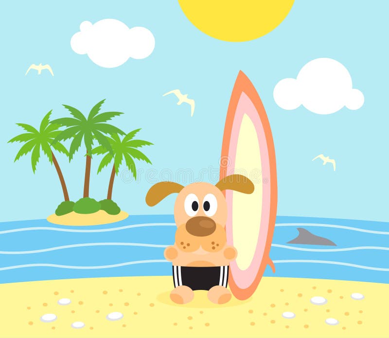 Dog Surfer Stock Illustrations – 671 Dog Surfer Stock Illustrations ...