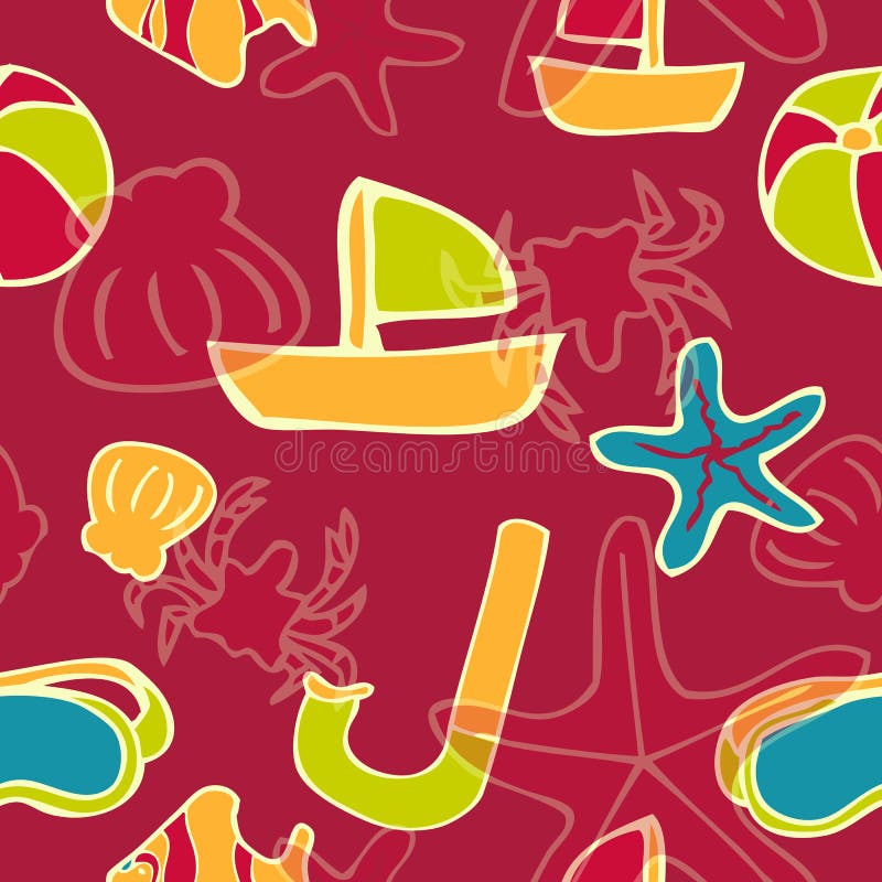 Summer background stock illustration. Illustration of marine - 30387402