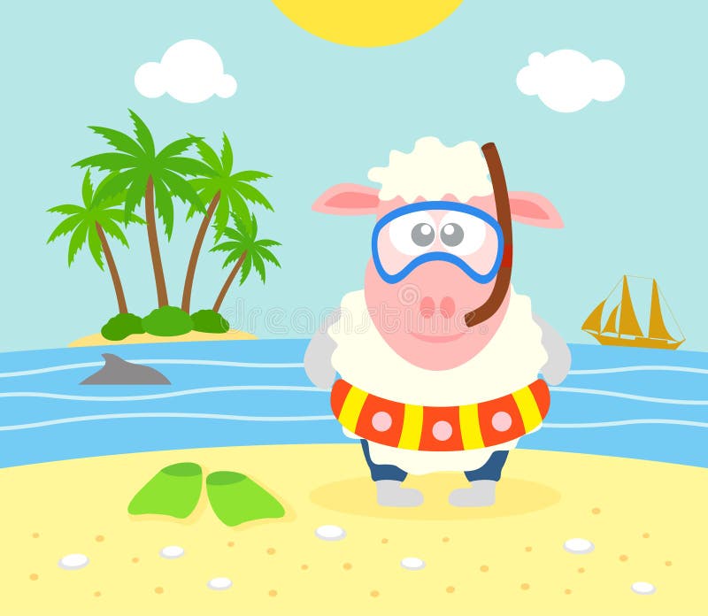 Beach Sheep Stock Illustrations – 273 Beach Sheep Stock Illustrations ...