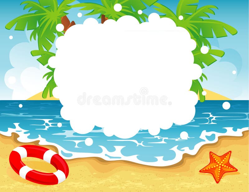 Summer Blank Sign stock vector. Illustration of cartoon - 53389464