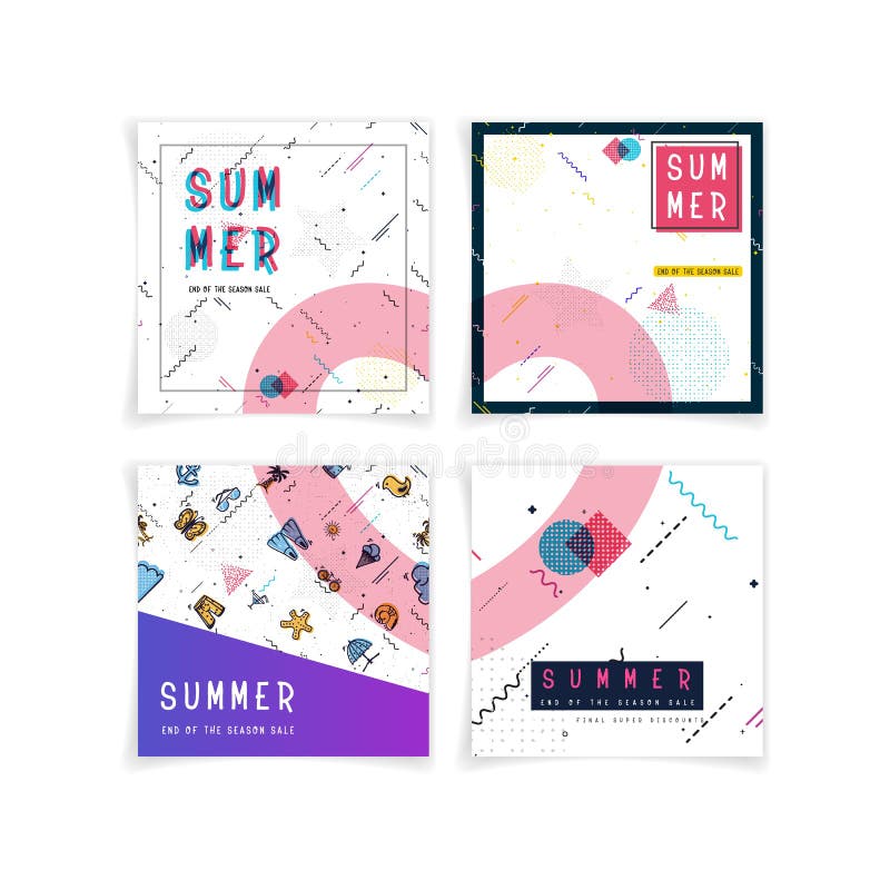 Summer Banner, Sale and Discount for Advertising. Stock Vector ...