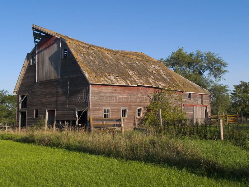 Summer Barn stock image. Image of wooden, america, pastoral - 4237235
