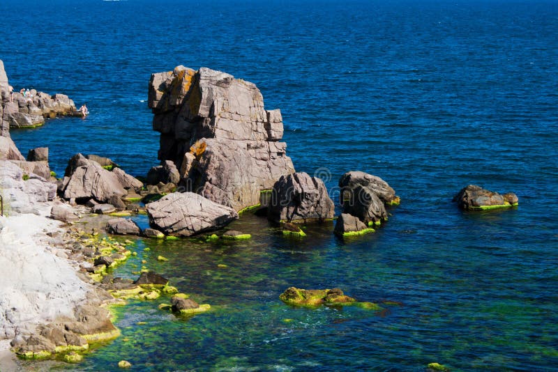 Summer Beach. Deep Blue Sea Stock Image - Image of long, vacation: 14638949