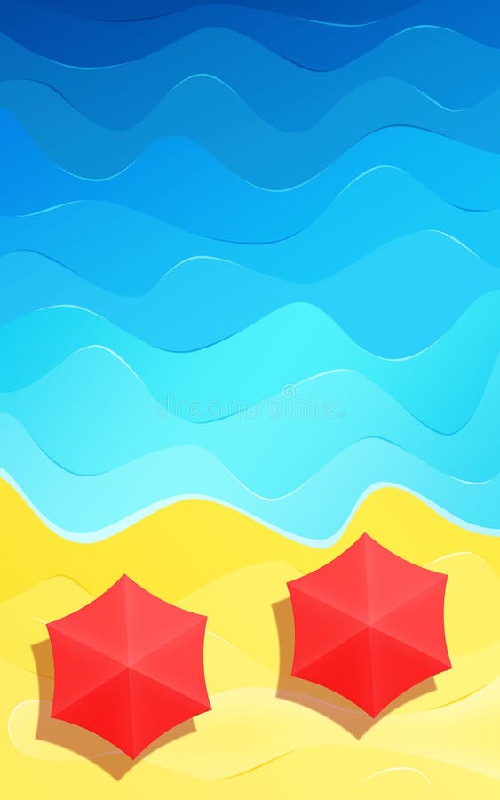 Summer Beach Abstract Background Stock Illustration - Illustration of ...