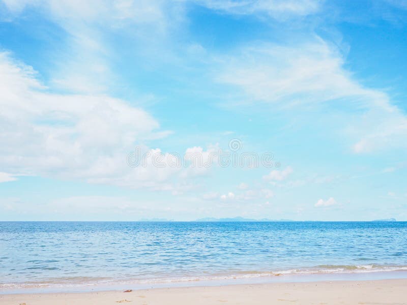 Summer beach with blue sky stock image. Image of natural - 150681741