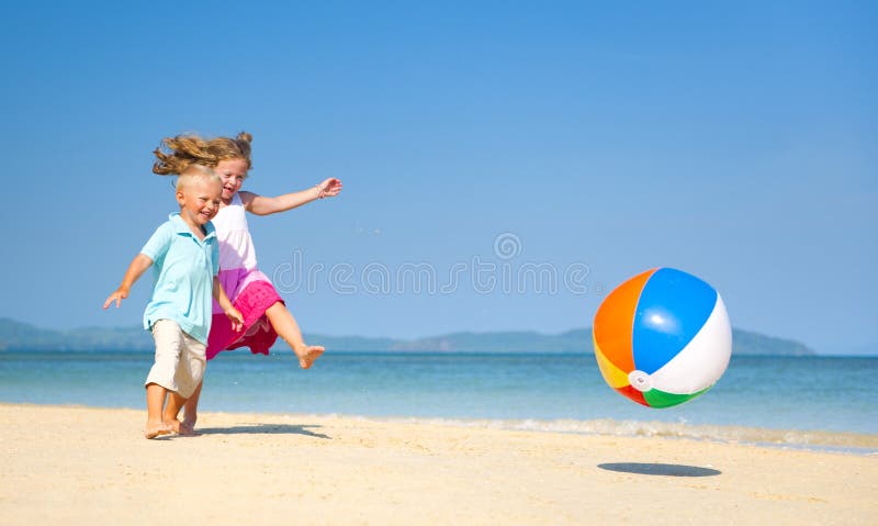 Summer Beach Family Fun Concept Stock Image - Image of facial, daughter ...