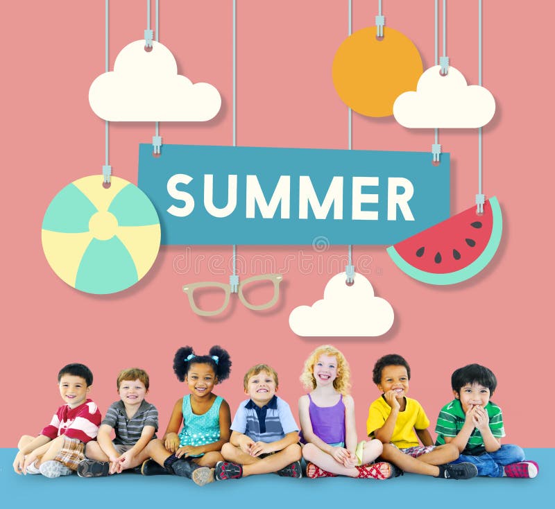 Summer Beach Holiday Vacation Summertime Concept Stock Image - Image of ...