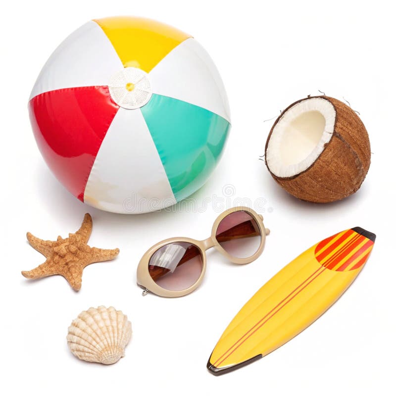 Summer Objects Isolated Stock Illustrations – 30,099 Summer Objects ...
