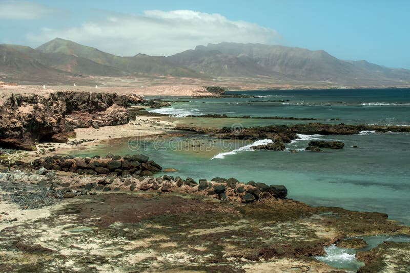 Summer Beach, Ocean Waves on a Tropical Sea with Deep Blue Wawes Stock ...