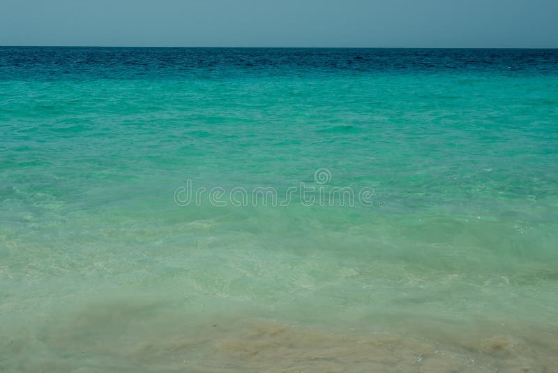 Summer Beach, Ocean Waves on a Tropical Sea with Deep Blue Wawes Stock ...