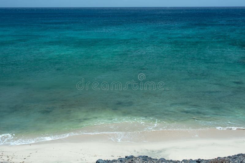 Summer Beach, Ocean Waves on a Tropical Sea with Deep Blue Wawes Stock ...