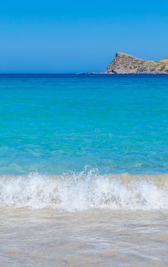 Summer Beach Scene, Crete stock image. Image of journey - 77305247