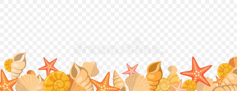 Shells - Border stock illustration. Illustration of geometrical - 10849678