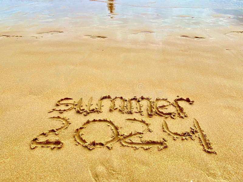 Summer 2024 on the beach stock image. Image of vacation - 282219249