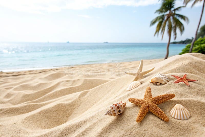 Summer Beach Texture stock illustration. Illustration of accessories ...