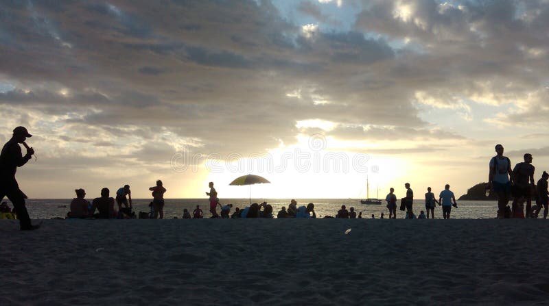 Summer Beach View with Sunlight Stock Image - Image of vacation, travel ...