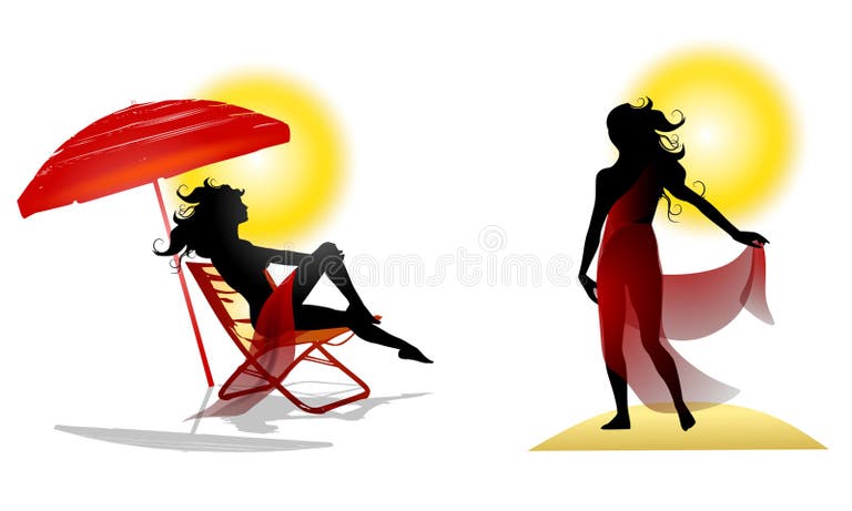 Tanning Beach Stock Illustrations 5 938 Tanning Beach Stock