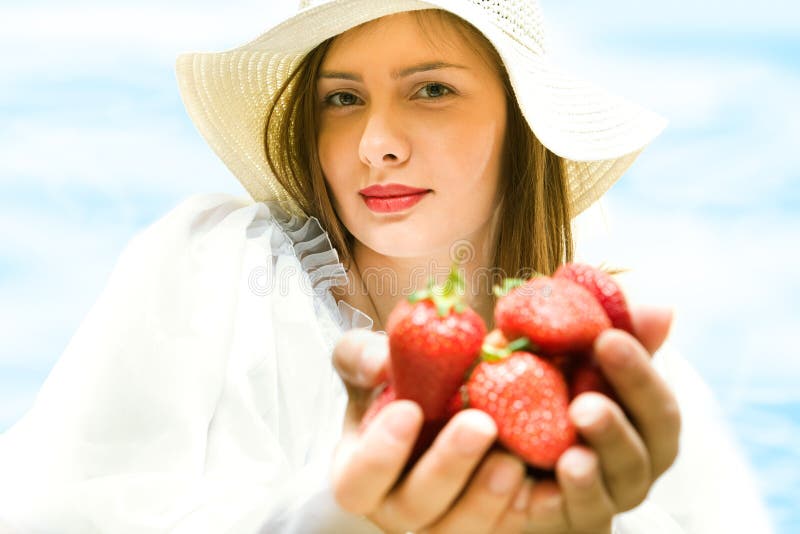Summer beauty stock image. Image of person, people, snack - 5342187