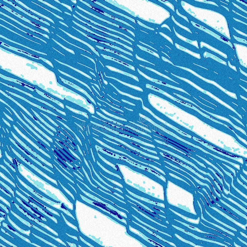 Summer Blue Dyed Wave Water Pattern with Broken Linear Stripe Effect ...