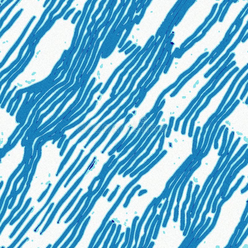 Summer Blue Dyed Wave Water Pattern with Broken Linear Stripe Effect ...