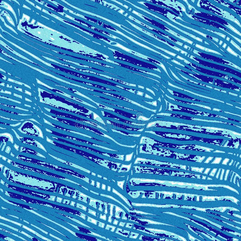 Summer Blue Dyed Wave Water Pattern with Broken Linear Stripe Effect ...