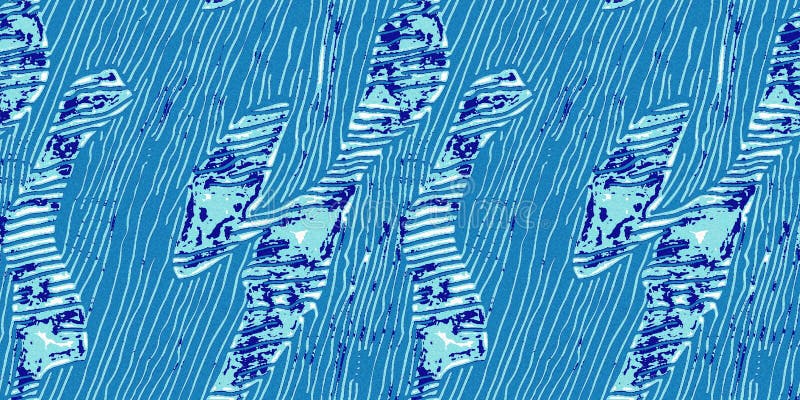 Summer Blue Dyed Wave Water Pattern with Broken Linear Stripe Effect ...