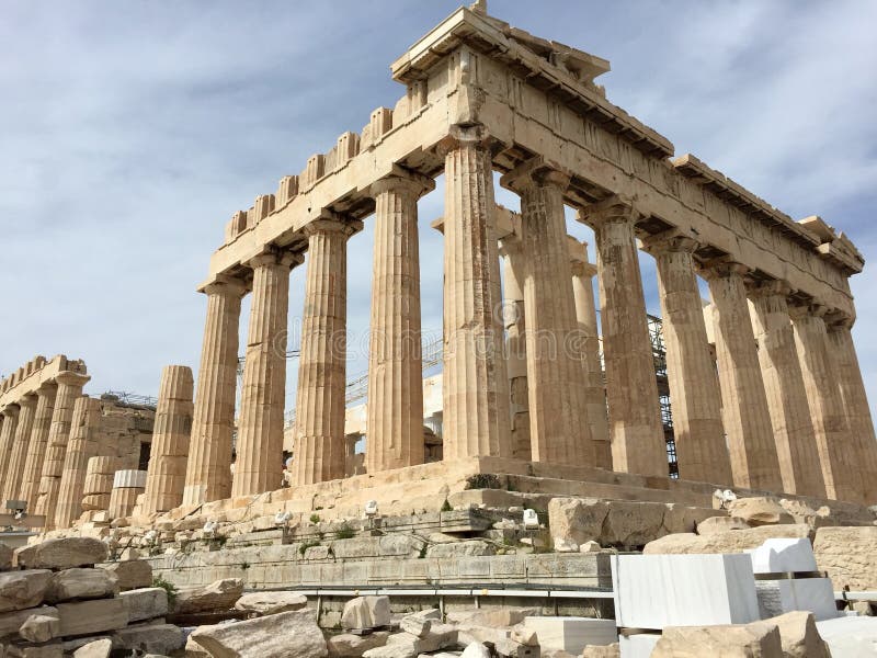 The Parthenon stock image. Image of blue, parthenon - 121090437