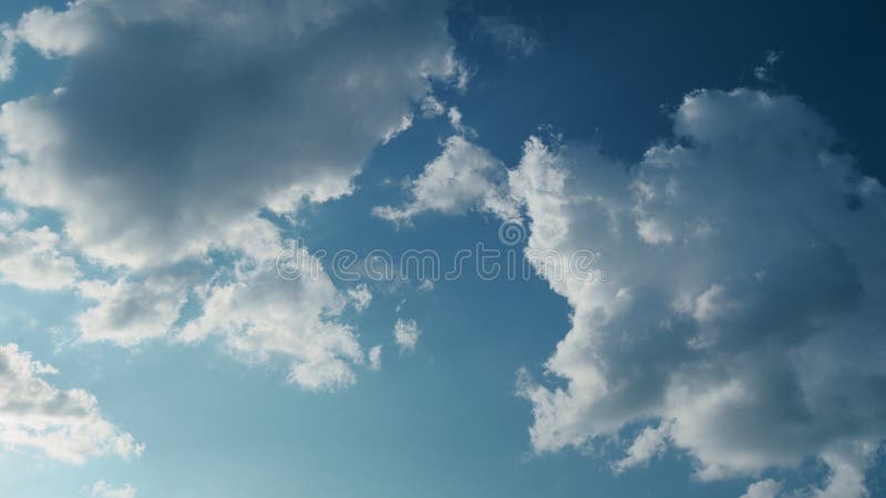 Summer Blue Sky. Gently Cloud Sky Blue Moving in Blue Sky. Sky Fluffy ...