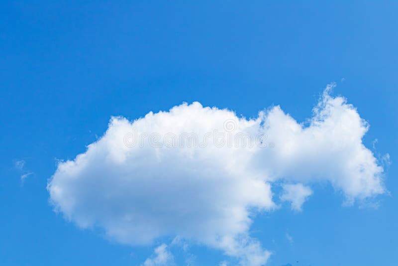 Summer Blue Sky with White Beauty Clouds. Stock Image - Image of ...