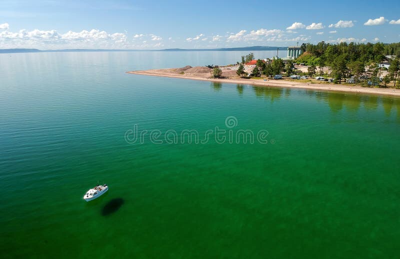 Summer Boat Trip on the Lake Stock Photo - Image of green, stone: 168152364