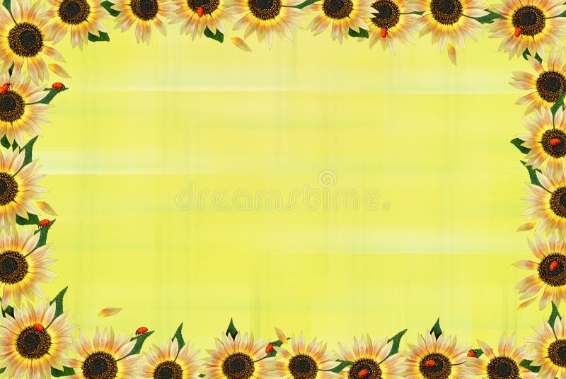Summer Border stock illustration. Illustration of copy - 6346860