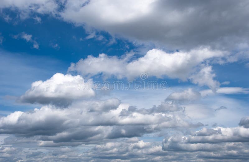 Summer Bright Blue Sky with Clouds Outdoor Background Stock Image ...