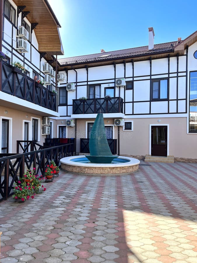 Summer Building Hotel Architecture Vacation Stock Photo - Image of ...