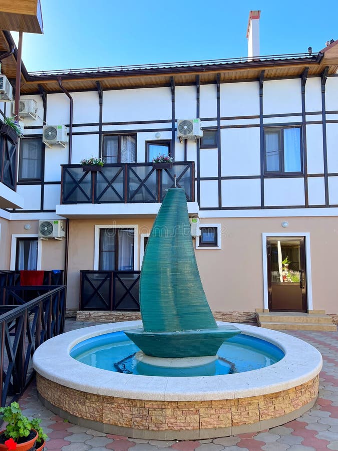 Summer Building Hotel Architecture Vacation Stock Image - Image of ...