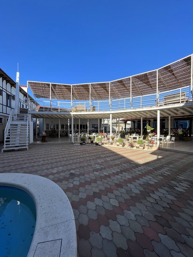 Summer Building Hotel Architecture Vacation Stock Photo - Image of ...