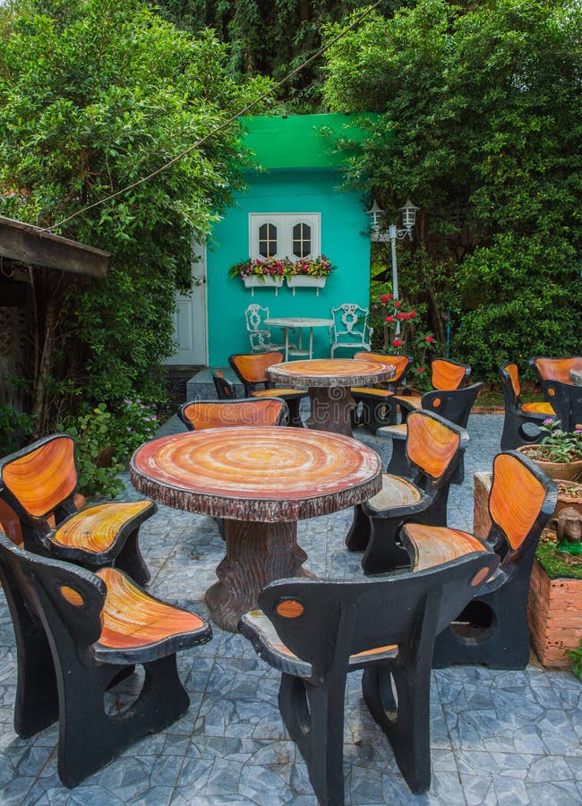 Summer cafe stock photo. Image of thailand, interior - 93100002