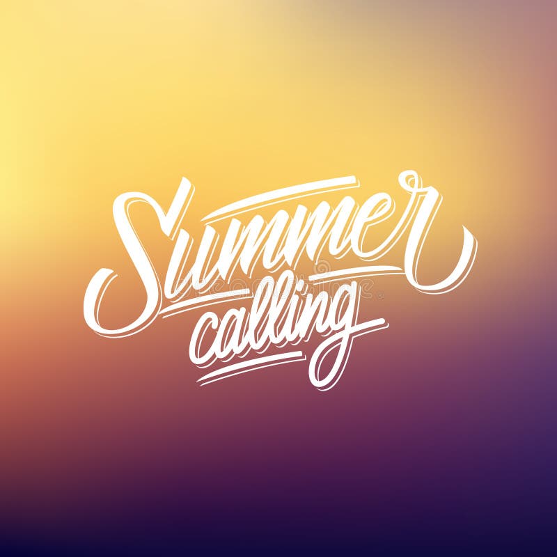 Summer is Calling You, Leaving the Office for Vacation, Season Concept ...