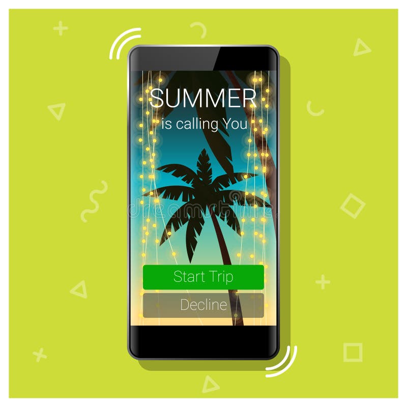 Summer is Calling You, Season Concept Background Stock Vector ...