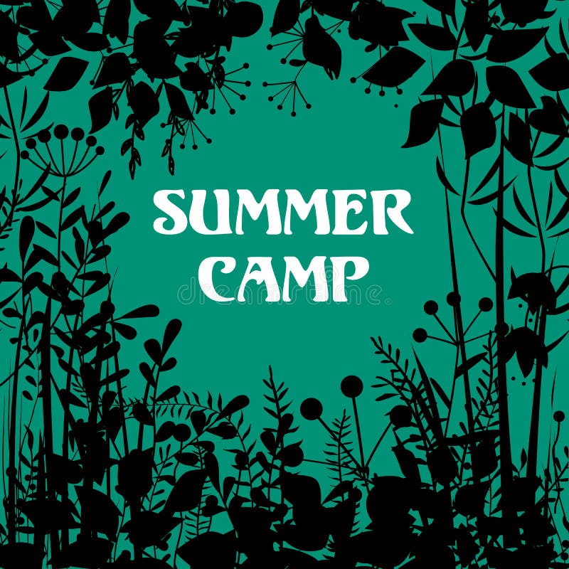 Forest frame. Card design. stock vector. Illustration of fantasy ...