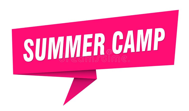 Summer Camp Banner. Summer Camp Speech Bubble, Label, Sticker, Sign ...