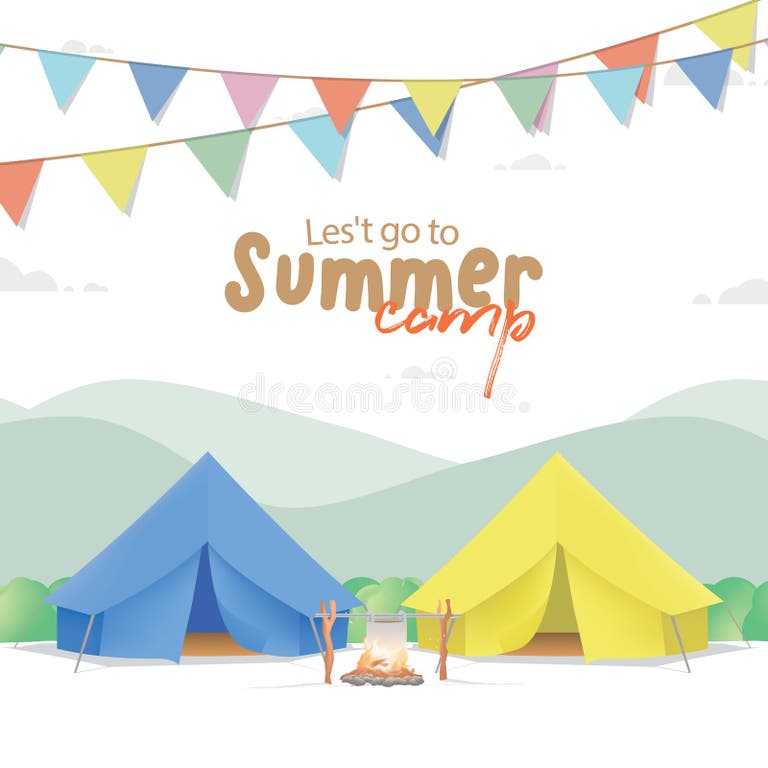 Summer Camping Poster Stock Illustrations 8 492 Summer Camping Poster