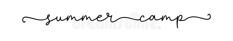 Summer Camp. Quote Typography Poster Design Stock Vector - Illustration ...