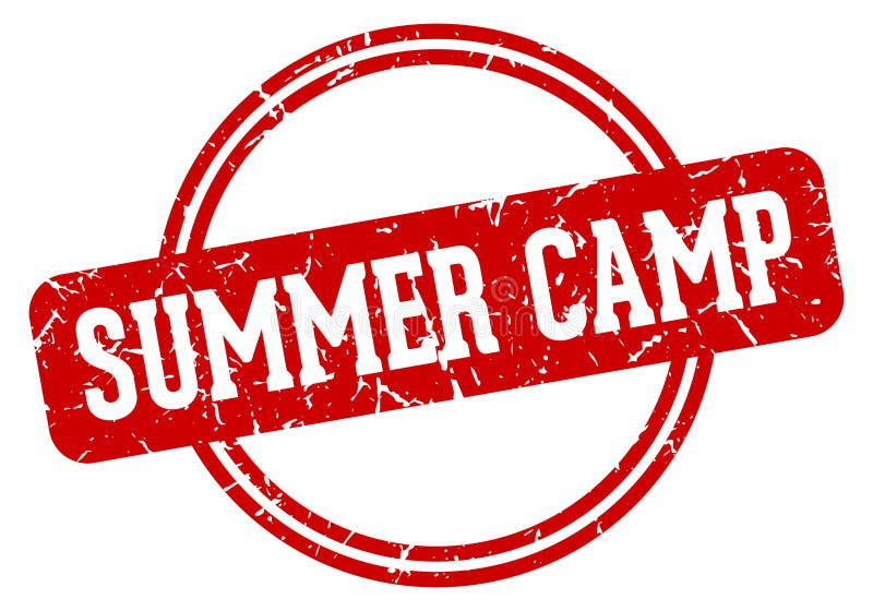 Summer camp stamp stock vector. Illustration of vignette - 347664352