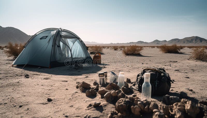 Summer Camping Adventure in Remote Mountain Range, Extreme Terrain ...