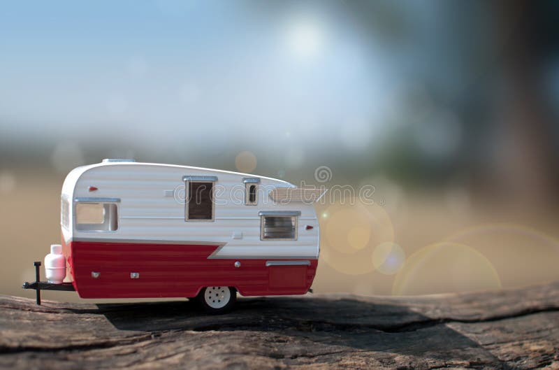 Summer caravan holiday stock image. Image of mobile - 120984813