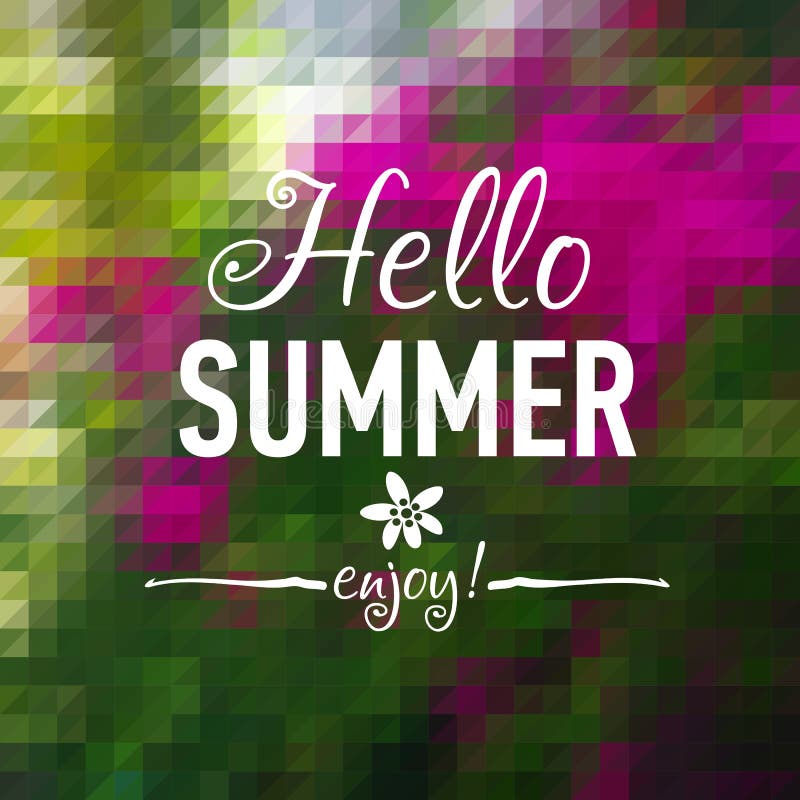 Summer Card with Seaside Background Stock Vector - Illustration of ...