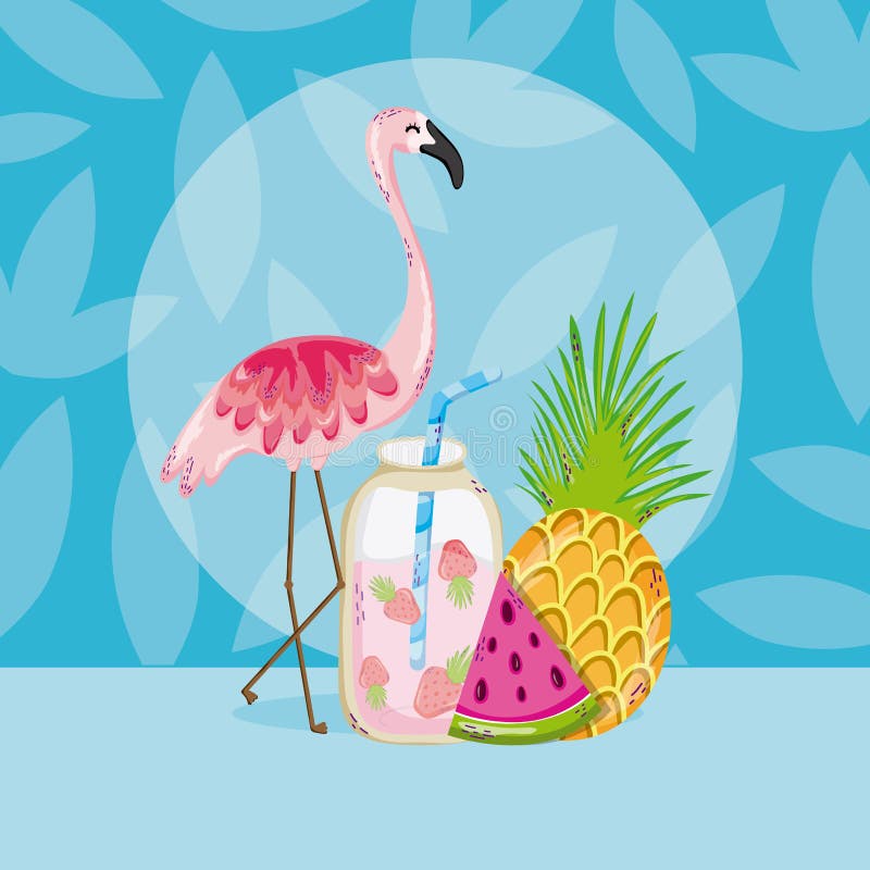 Summer and birds stock vector. Illustration of elements - 143379892