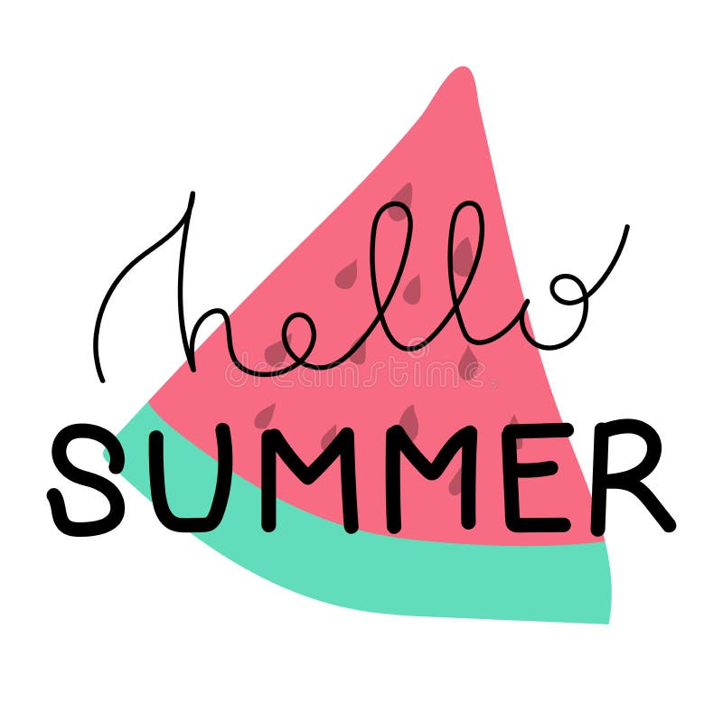 Summer Cartoon Lettering stock vector. Illustration of sign - 117855276